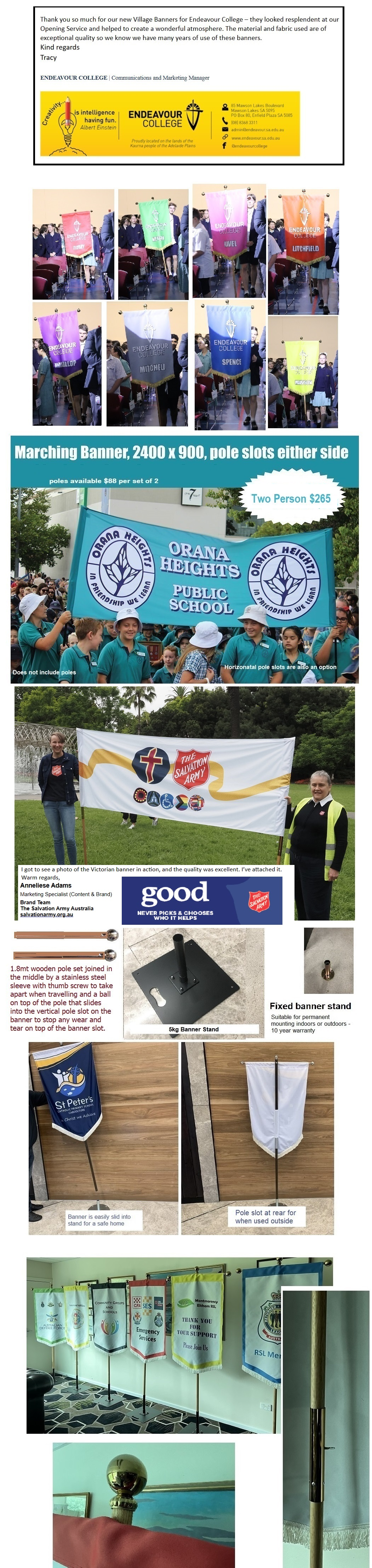 TWO PERSON MARCHING BANNER - Edusign: School Banners, Flags, Signs & More