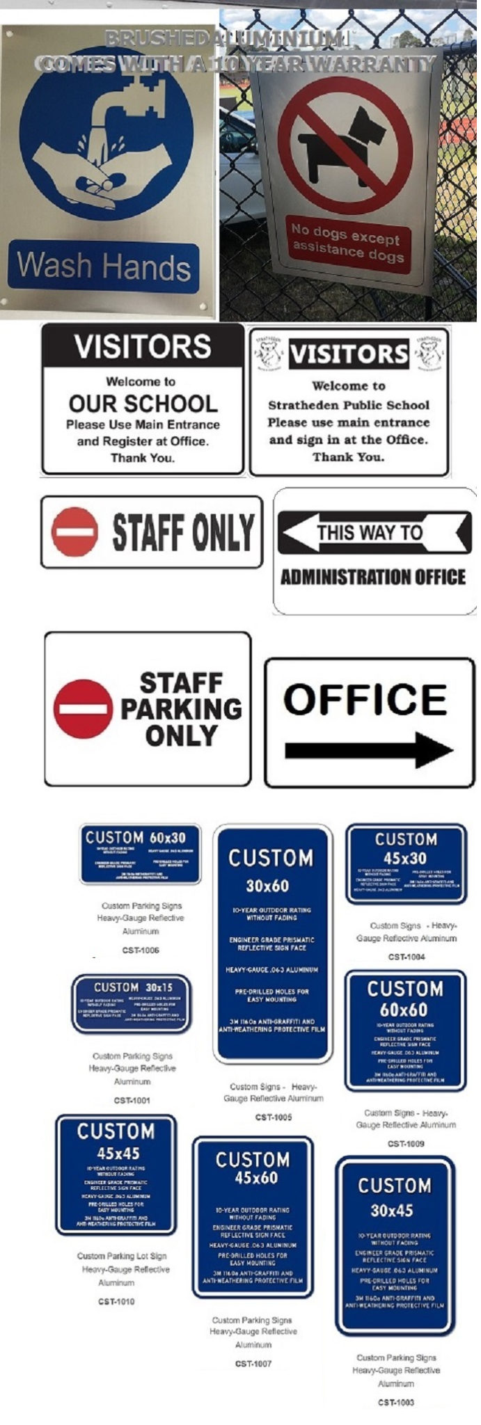 NEW METAL SIGNS - Edusign: School Banners, Flags, Signs & More